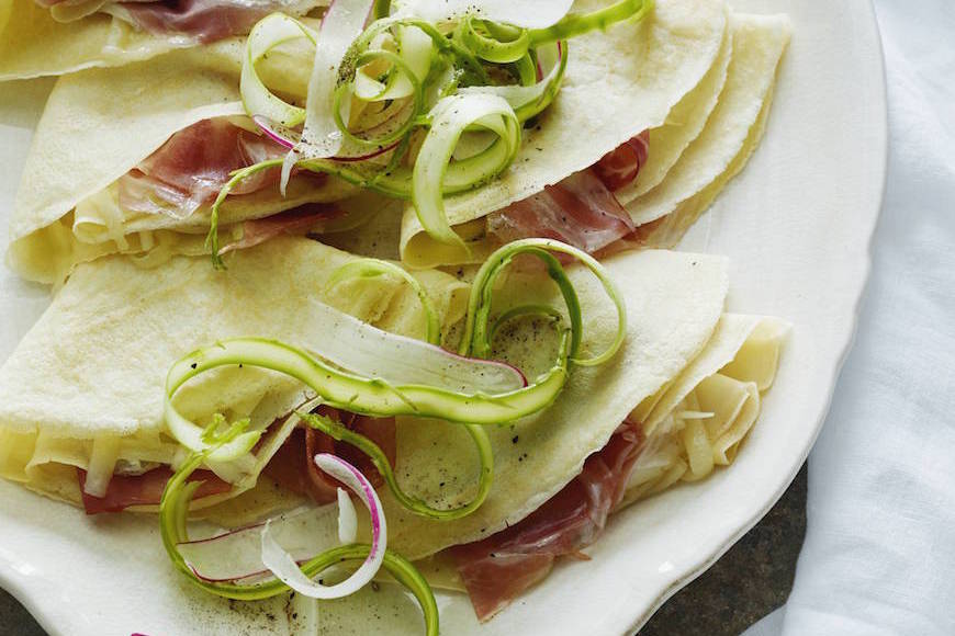 Ham and Cheese Crepes - What's Gaby Cooking